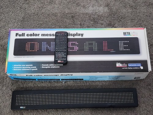 BetaBrite LED Indoor Light Strip Model 1196-80x7-RGB-3 With Remote ...