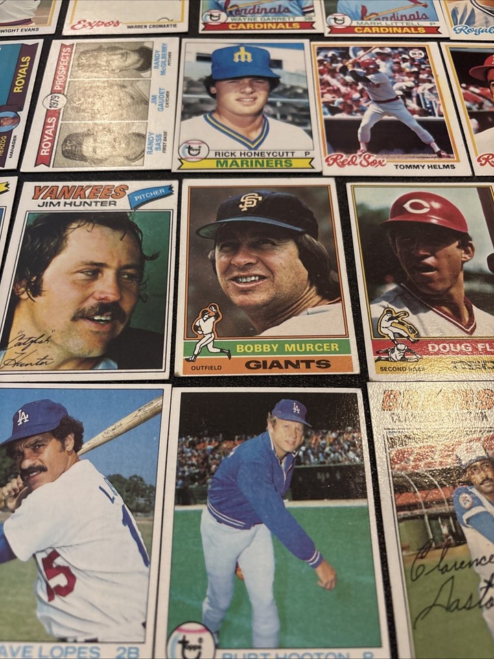 1975-1979 TOPPS BASEBALL~LOT OF 100 CARDS~STARS~ROOKIES~TRADED~TEAMS ...