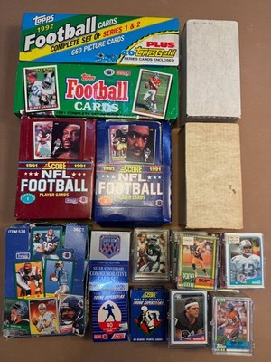 1990, 1991 & 1992 Topps, Score, Fleer, Pro-Set NFL Football Complete ...