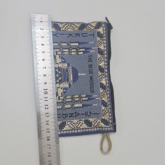 Small Coin Purse Turkish Tapestry Istanbul Blue Mosque Design on both ...