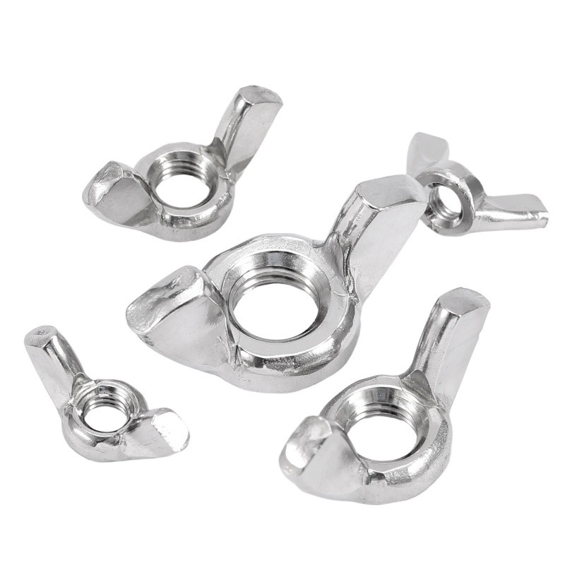 M3 M4 M5 M6 M8 Wing Nuts Stainless Steel DIN 315 Butterfly Nut To Fit ...