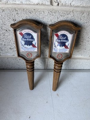 Set Of 2 Pabst Blue Ribbon Beer Brewing Co. since 1844 Tap Handle PBR ...