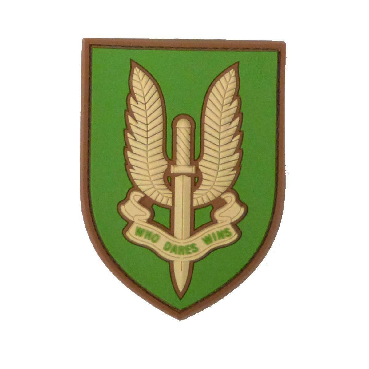Sas Pvc Moral Patch Who Dares Wins Sas Badge Airsoft Army Badge | eBay