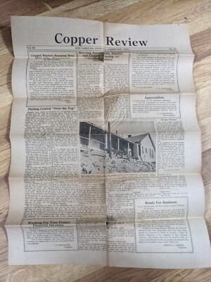 Copper Review Newspaper 1922 | eBay