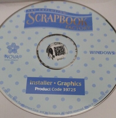 Art Explosion Scrapbook Factory (Disc only) Windows 95 98 Me XP & 7 ...
