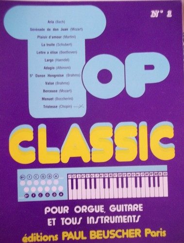 Top Classic pour orgue guitare et tous instruments - P. Beuscher | eBay