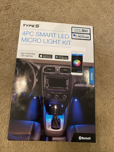 Type S Plug & Glow Automotive 4 Piece Smart Micro Light Kit LED (NEW IN ...