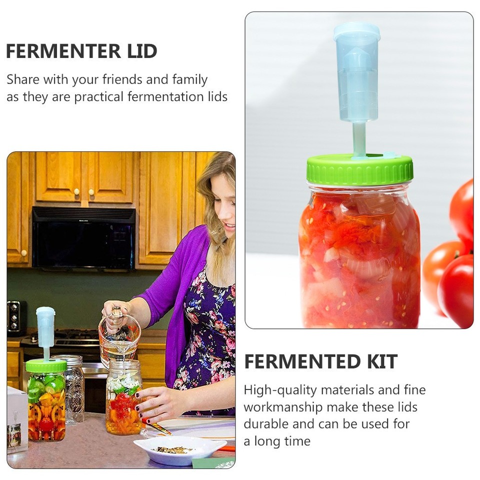 2pcs Jar Lid Silicone Fermentation Lids Fermentation Jar Lids | eBay ...