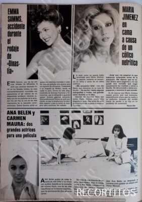 coupures 2374 EMMA SAMMS DYNASTIE MARIA JIMENEZ CARMEN MAURA ANA BELEN ...