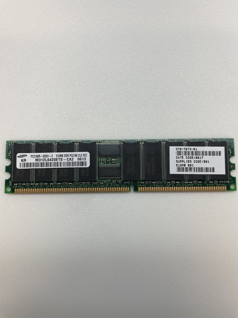 SUN 370-7670 512MB Registered DDR DIMM (SPD 0.0 or 1.0) PC2100 & faster | eBay