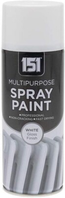 151 Multi Purpose Spray Paint 400ml White Gloss Finish | eBay UK