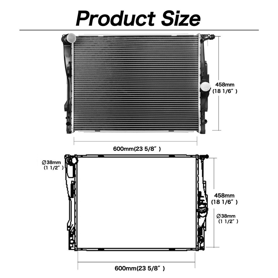 Radiator For BMW 2008-2013 128i 328i 06-11 323i 328i 07-08 328xi 09-11 ...