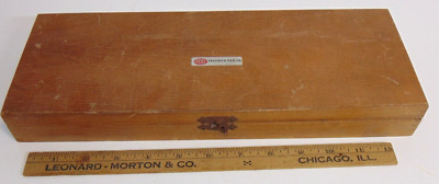 Frederick Post Co. Box Only Slide Rule Gauge Wood Cedar Case ...