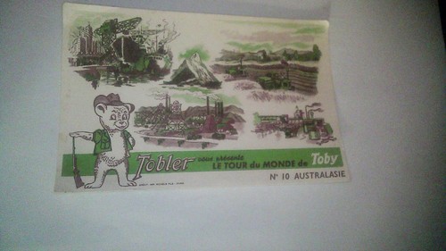 Chromo chocolat Tobler Le tour du monde de Toby l'Autralasie | eBay