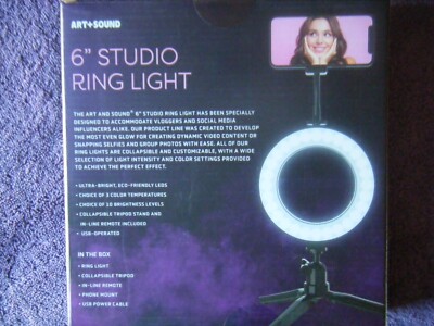 6-inch studio ring light | eBay