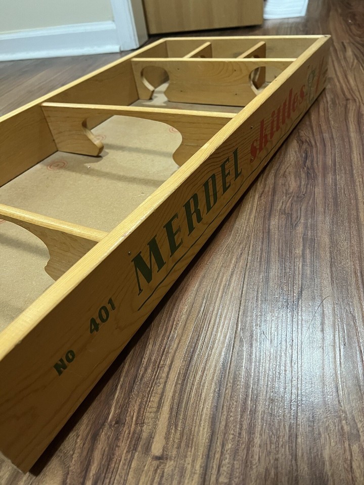 Vintage 1960s Merdel Skittles No #401 Wooden Bowling Game BOARD ONLY | eBay