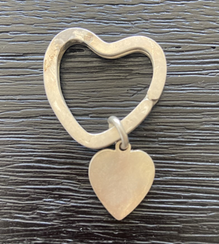 Tifffany & Co Silver Heart Key Chain | eBay