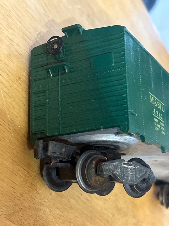 O Gauge Scale Size Box Car Minneapolis & St Louis Green No. 4382 | eBay