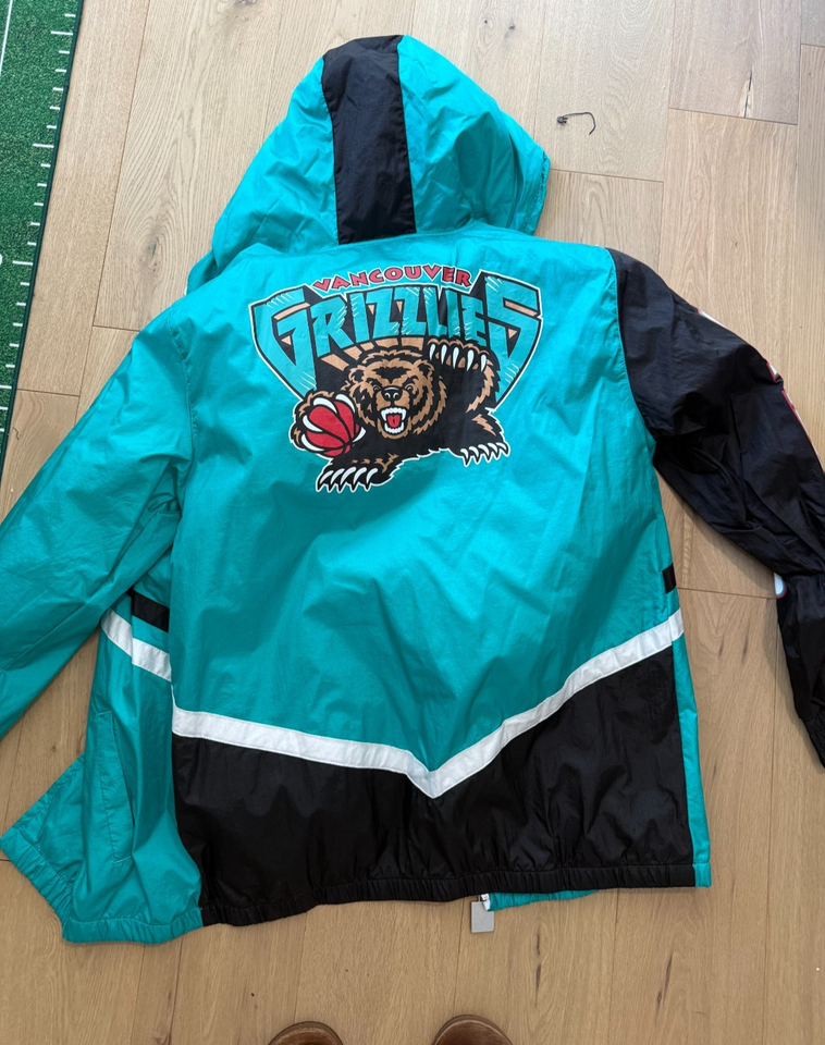 NBA Vancouver Grizzlies Zip Jacket - Hardwood Classics - Mens Large! | eBay