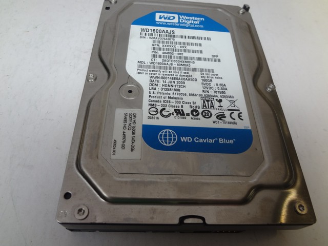 GENUINE OEM WESTERN DIGITAL WD1600AAJS-60M0A0 160GB 3.5" HARD DRIVE HDD ...