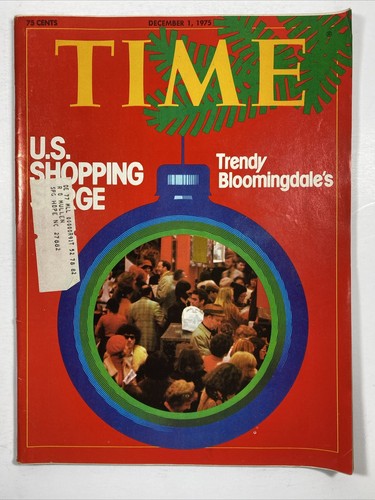 Time Magazine December 1, 1975 Trendy Bloomingdale's US Shopping Surge ...