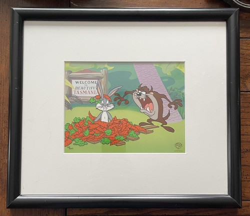 BEDEVILLED RABBIT Bugs Bunny Warner Bros. Gallery Cel Art Tasmanian ...