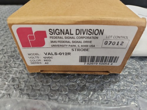 🆕️ Federal Signal VALS-012R Visalert Strobe Light RED ⚡️🇺🇸 SHIP ...