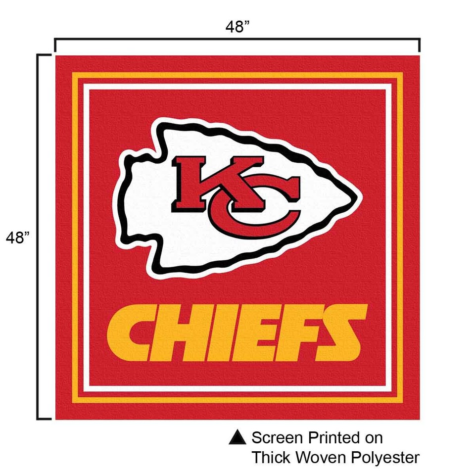 Kansas City Chiefs 48" Table Cloth Overlay | eBay