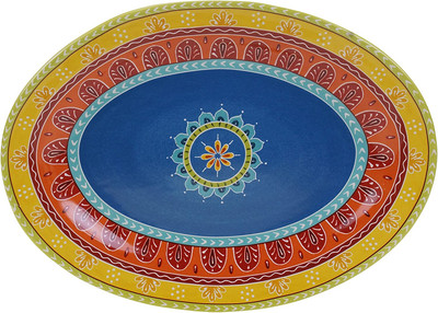 Valencia Oval Platter, 16" X 12", Multicolor,14182 | eBay