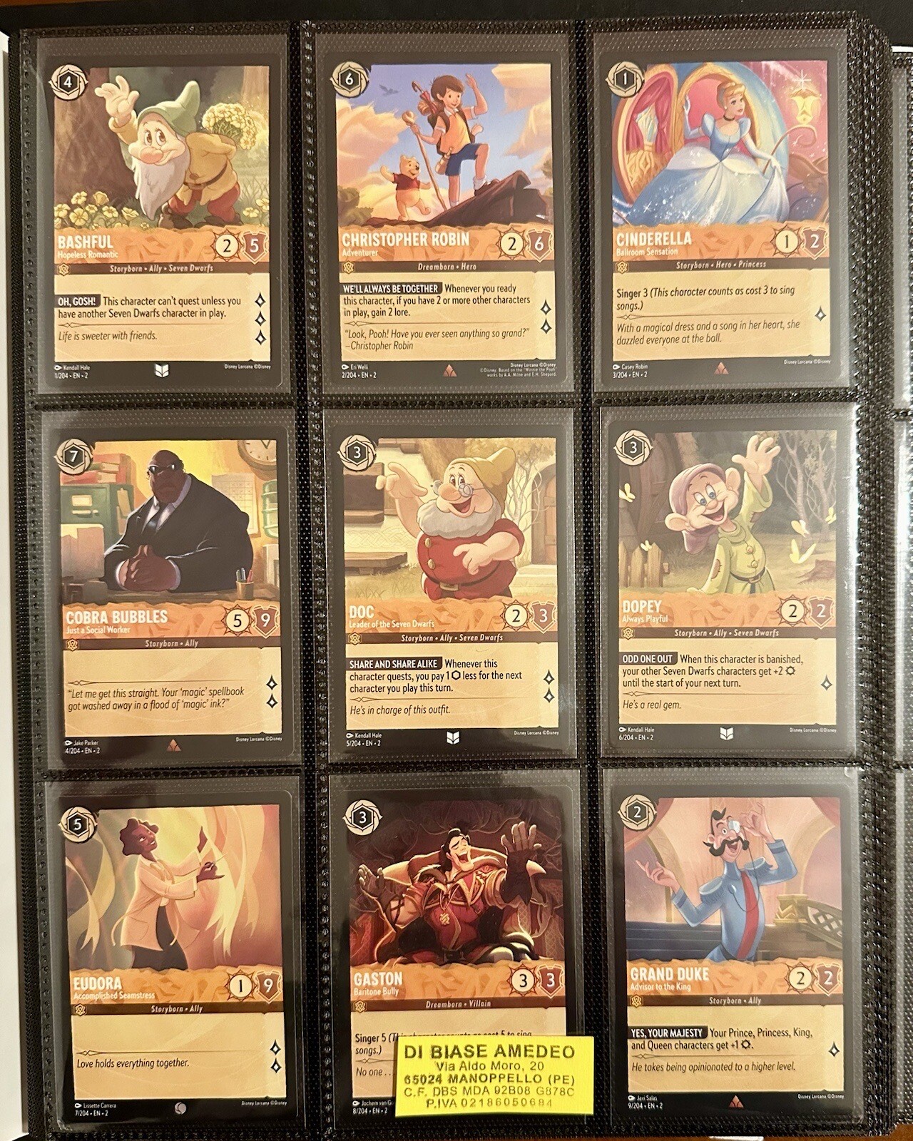 Complete Non-Foil Set of Disney Lorcana Chapter 2 TCG 204/204 Rise Of ...