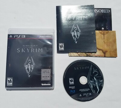 Sony Playstation THE ELDER SCROLLS V: SKYRIM Complete PS3 Game original ...