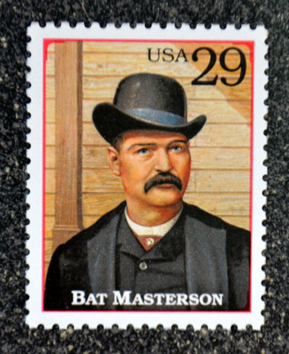 1994USA #2869h 29c Legends of the West - Bat Masterson Mint NH buffalo ...
