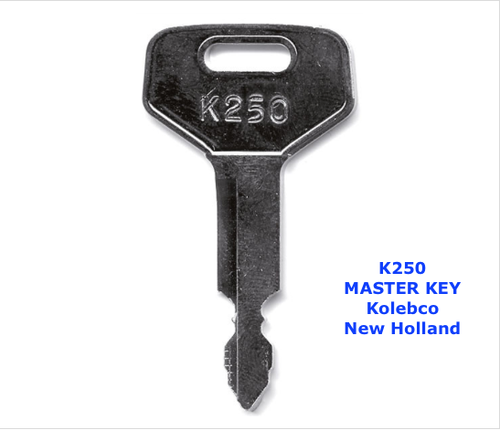 KOBELCO K250 NEW HOLLAND Master Plant Excavator Dumper Key + FAST FREE ...