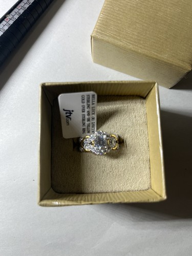 Jtv Bella Luce Rhodium And 18k Yellow Gold Over Sterling Silver Ring 2 ...