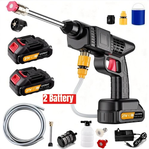 Portable Cordless Car High Pressure Washer Jet Water Wash Cleaner Gun ...