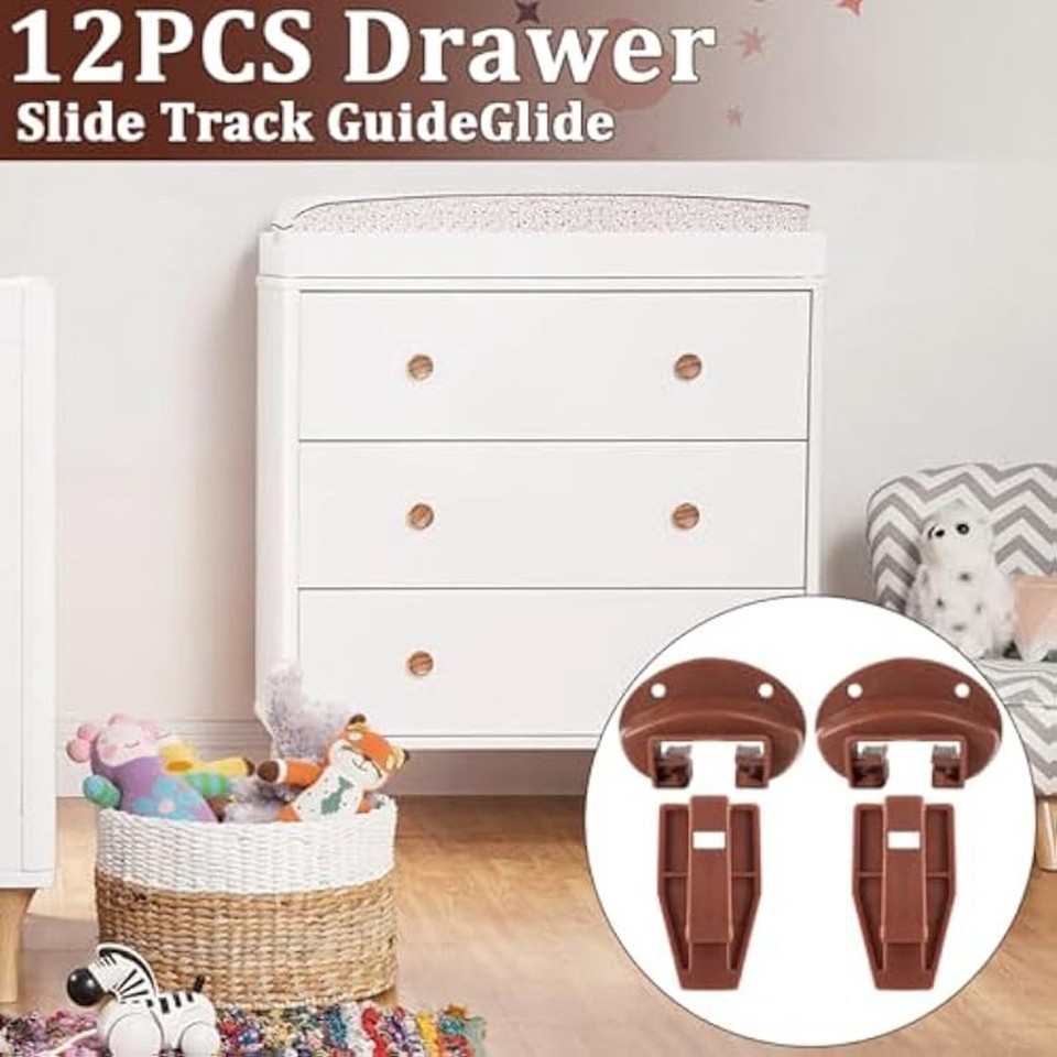 12Sets Drawer Guide Kit,Commercial Slide Drawers for Replacement ...