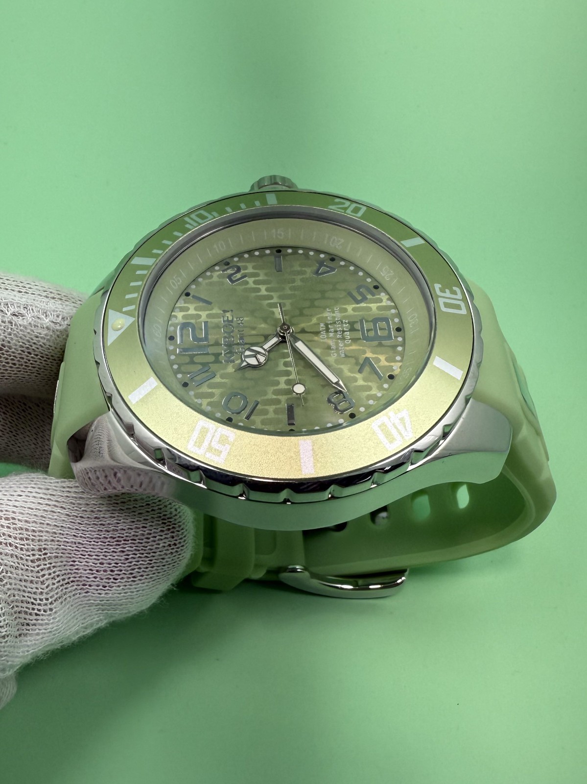 KYBOE! Giant Mariner 48mm Green 10ATM Water Resistance Quartz Watch KY ...