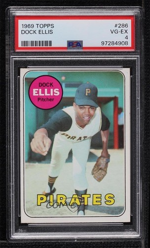 1969 Topps Dock Ellis #286 PSA 4 Rookie RC | eBay
