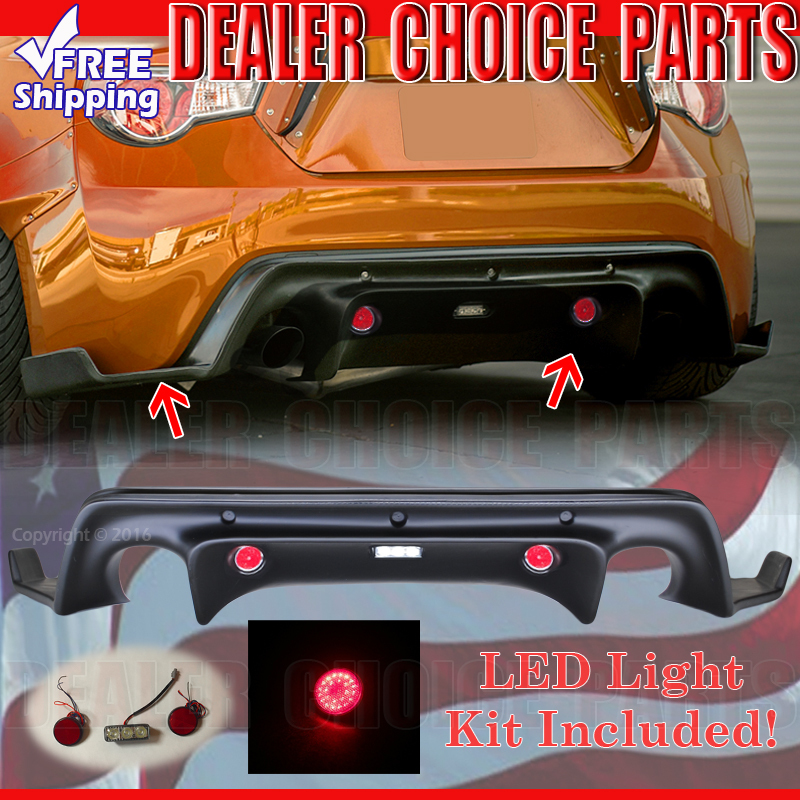 For 2013 2014 2015 2016 Scion FRS FR-S Front Lip+Rear Bumper Diffuser ...