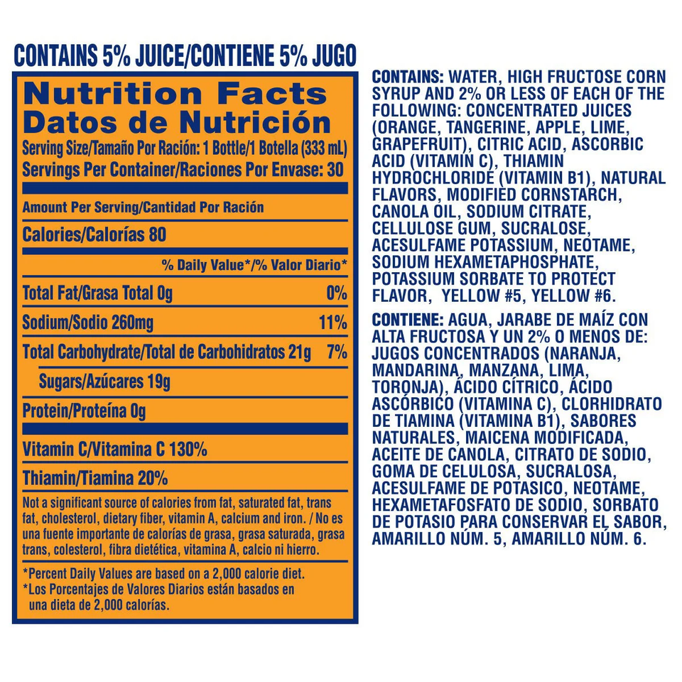 Sunny D, Tangy Original, 11.3 fl oz, 30-Count | eBay