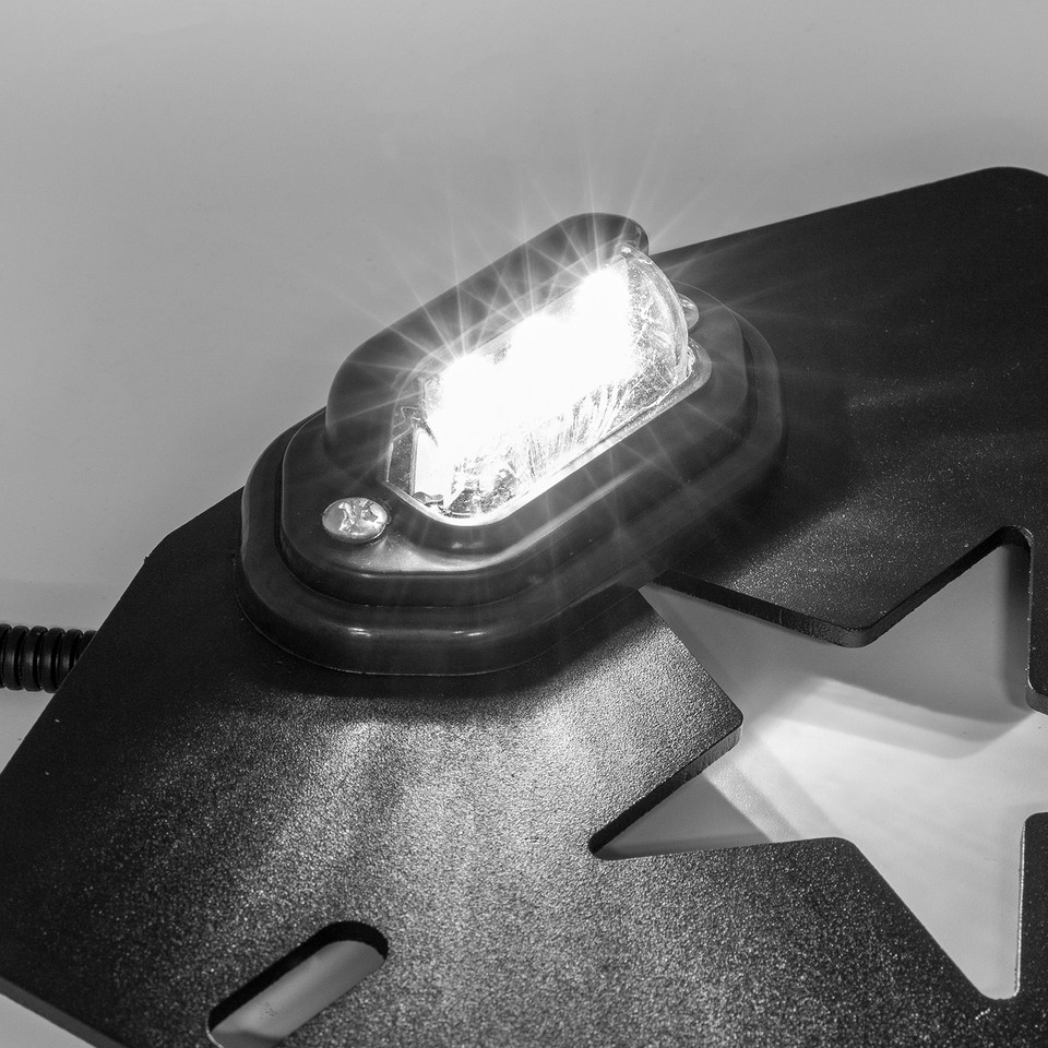 ATV/UTV LED Lighted License Plate Holder for Honda Pioneer 500 700 1000 ...