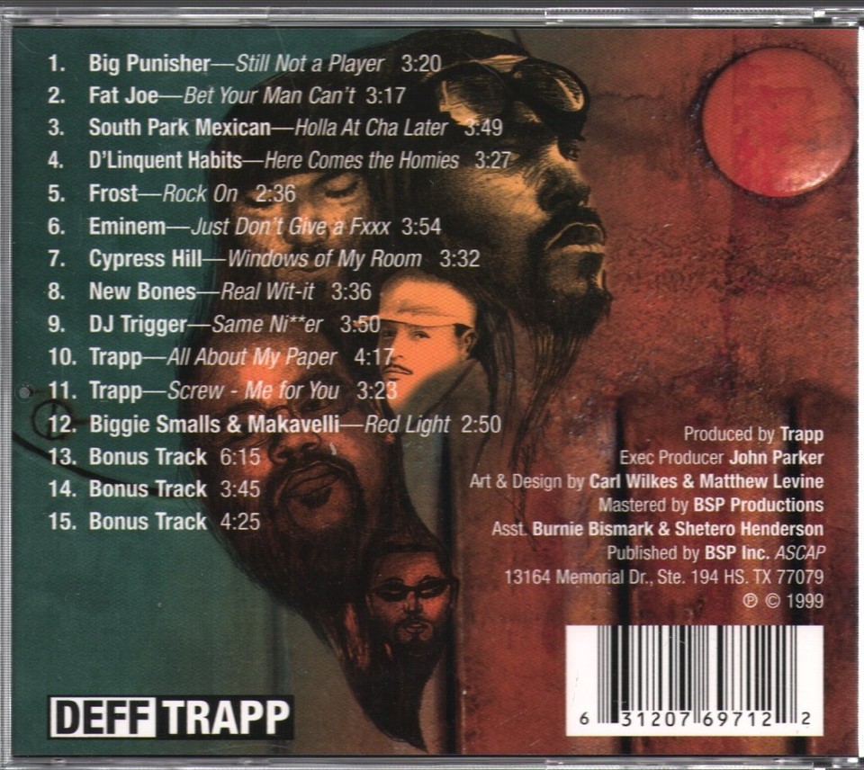 Various Artists Latino Gangster Rappers CD USA Deff Trapp 1999 15 ...