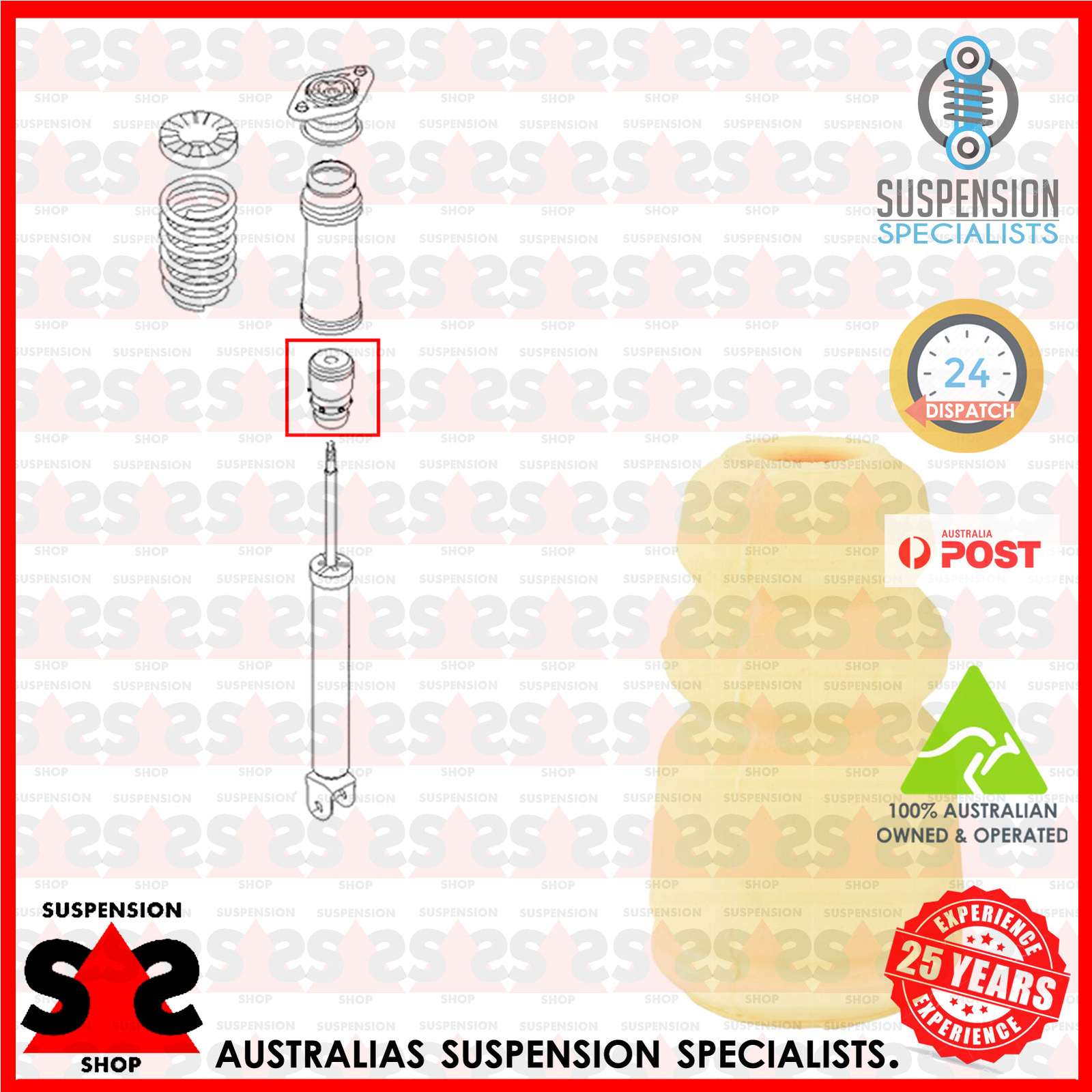 Rear Axle Rubber Buffer, Suspension Suit HYUNDAI Ix35 (Lm, El, Elh) 2.4 ...