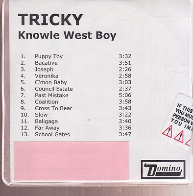 tricky knowle west boy cd new promo | eBay