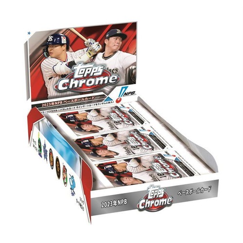 2023 Topps NPB Chrome Baseball Card Box 24 Packs Factory Sealed Japan ...