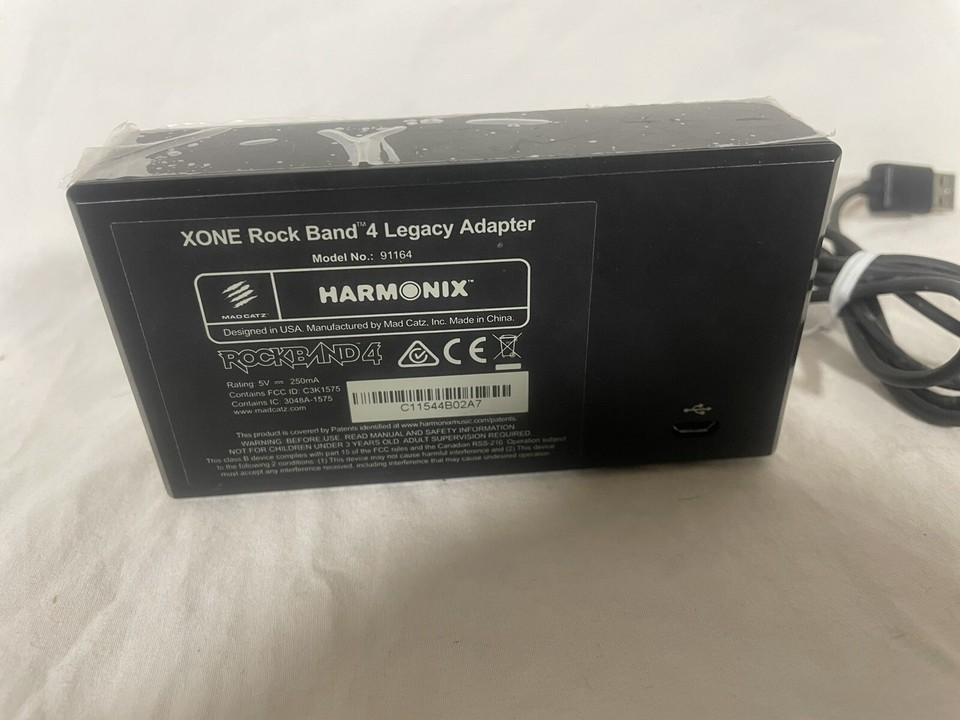 Rock Band 4 Legacy Adapter Xbox Harmonix 91164 Wireless, Tested And ...