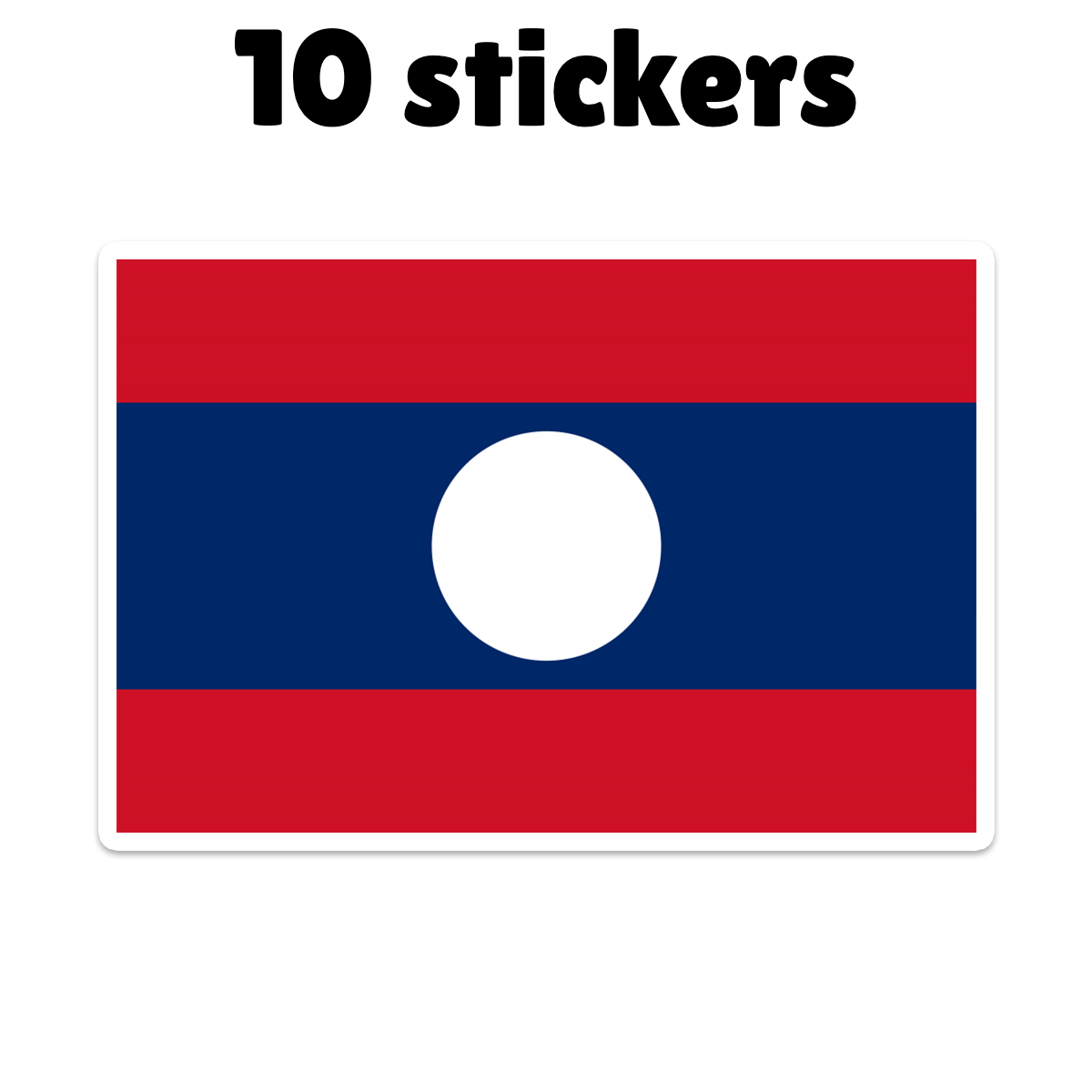 Laos Flag Sticker Decal Vinyl Fade & Waterproof | eBay Australia
