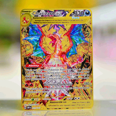 Pokemon Metal Card Charizard EX Fullart Obsidian Flames CARTA IN ...