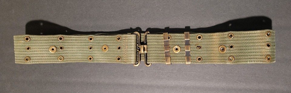 USGI Marine Vietnam War Pistol Belt M1961 w/Snaps for Magazine Pouches ...