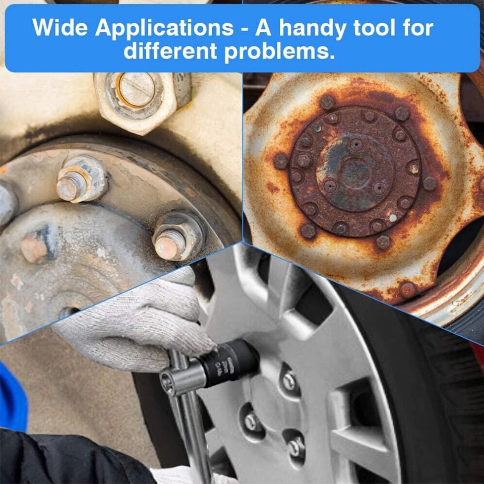 Drive Twist Socket Set Lug Nut Removal Extractor Tool Bolt Lock Nut ...